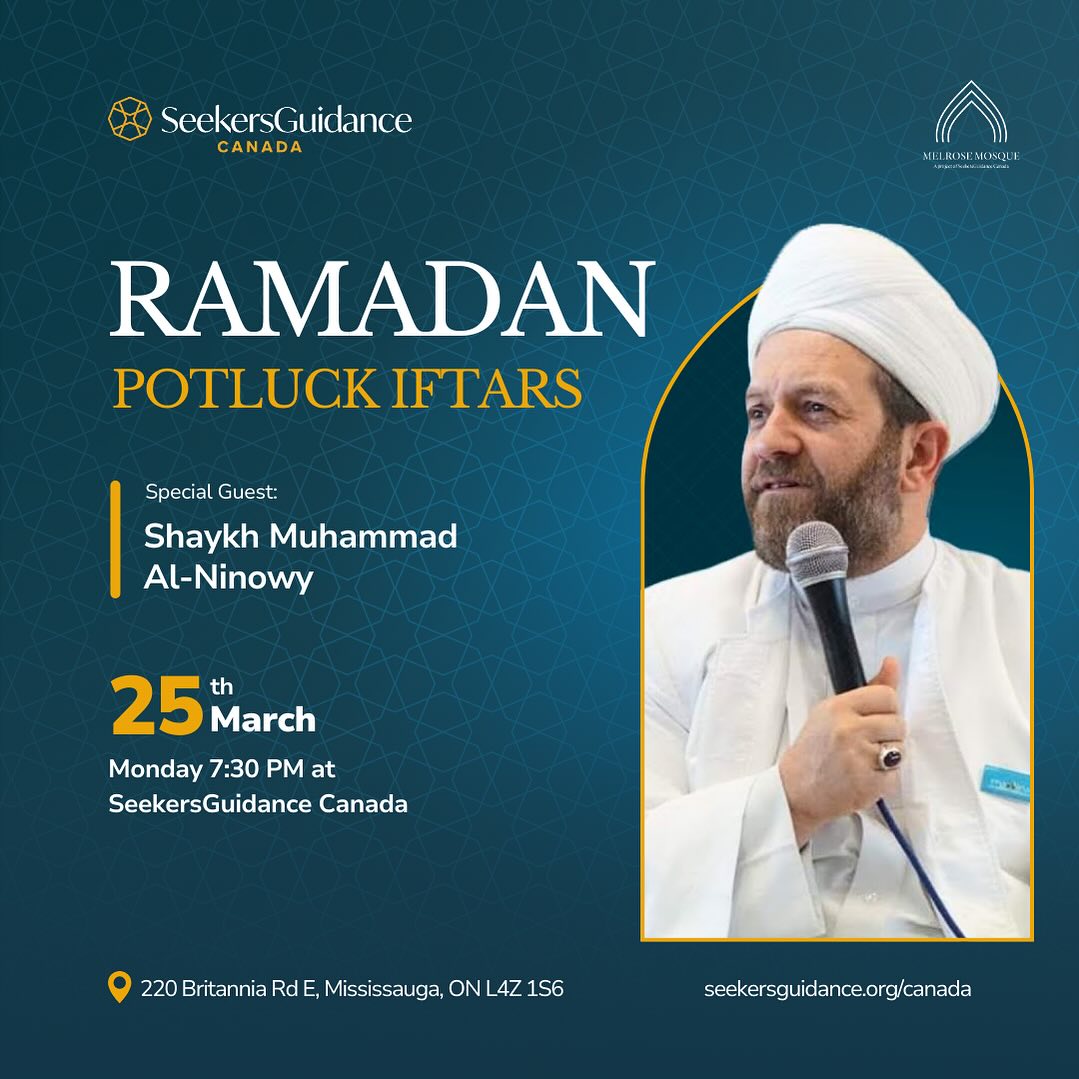 Day 14 – VIDEO – Ramadan Potluck Iftar – Shaikh Muhammad Al-Ninowy – “Counsels on Love of Allah ...
