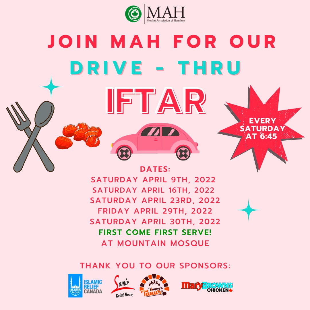 Day 15 – Asr Prayer – Drive-Thru Iftar – MAH – Muslim Association of ...