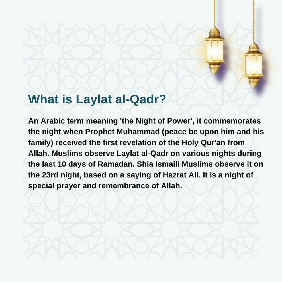Day 21 – Layla Tul Qadr – Ismaili Muslim community for Southwest ...